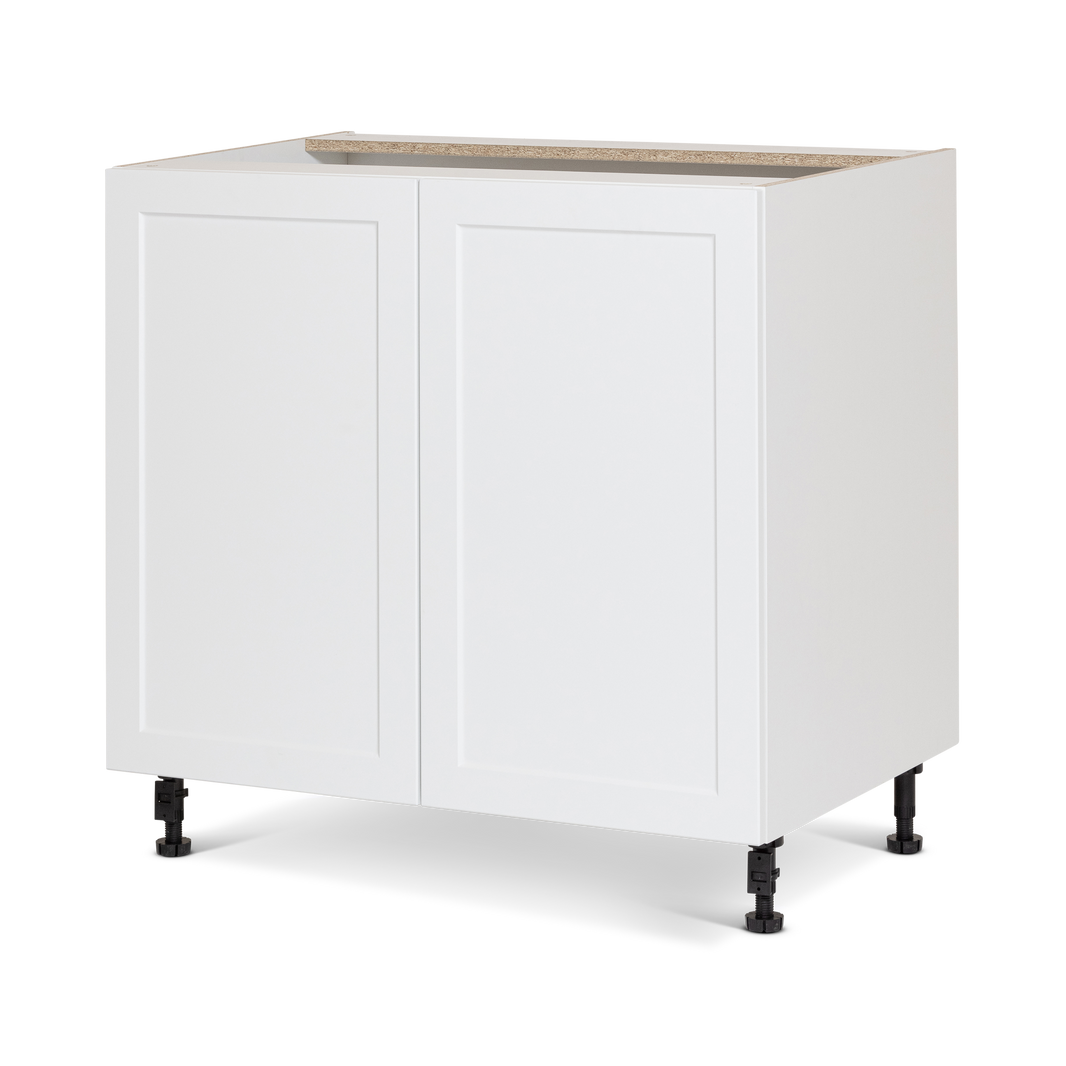 Armoires de cuisine en polymère shaker blanc – Armoire Dépôt